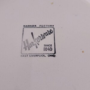 Vintage Harkerware Harker Pottery Gray Dinner Plate Chesterton Pattern ...