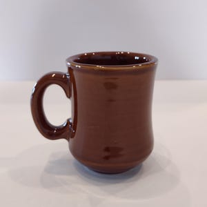 Vintage Rego Brown Glaze Sturdy Heavy Restaurant Coffee Mugs Set of 4 ...