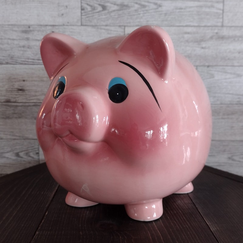 Vintage Piggy Bank - Etsy