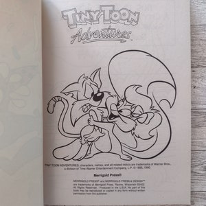 Vintage 1990s Merrigold Press tiny Toons Coloring Activity Books Set of ...
