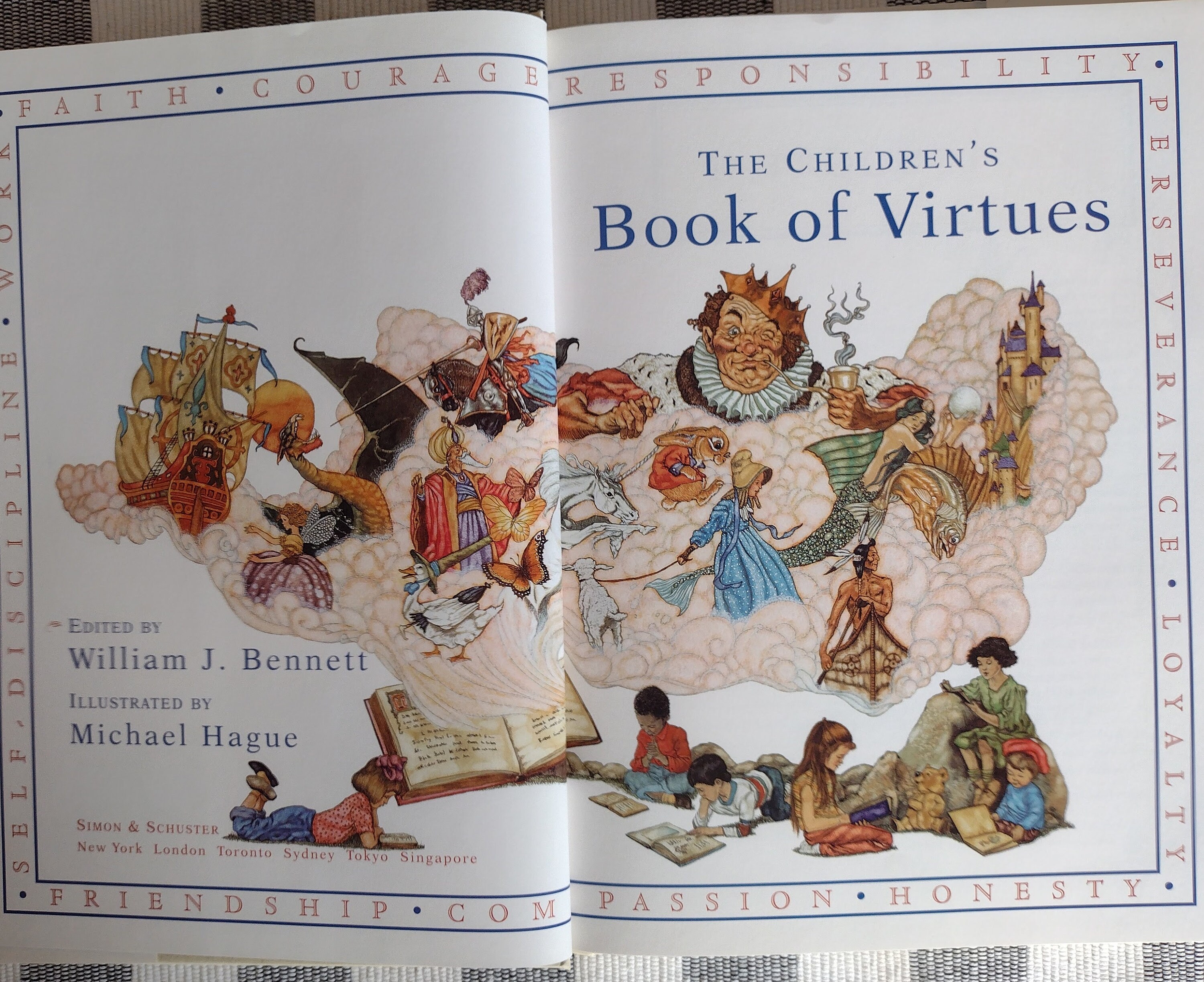 Vintage 1995 the Childrens Book of Virtues Hardback - Etsy