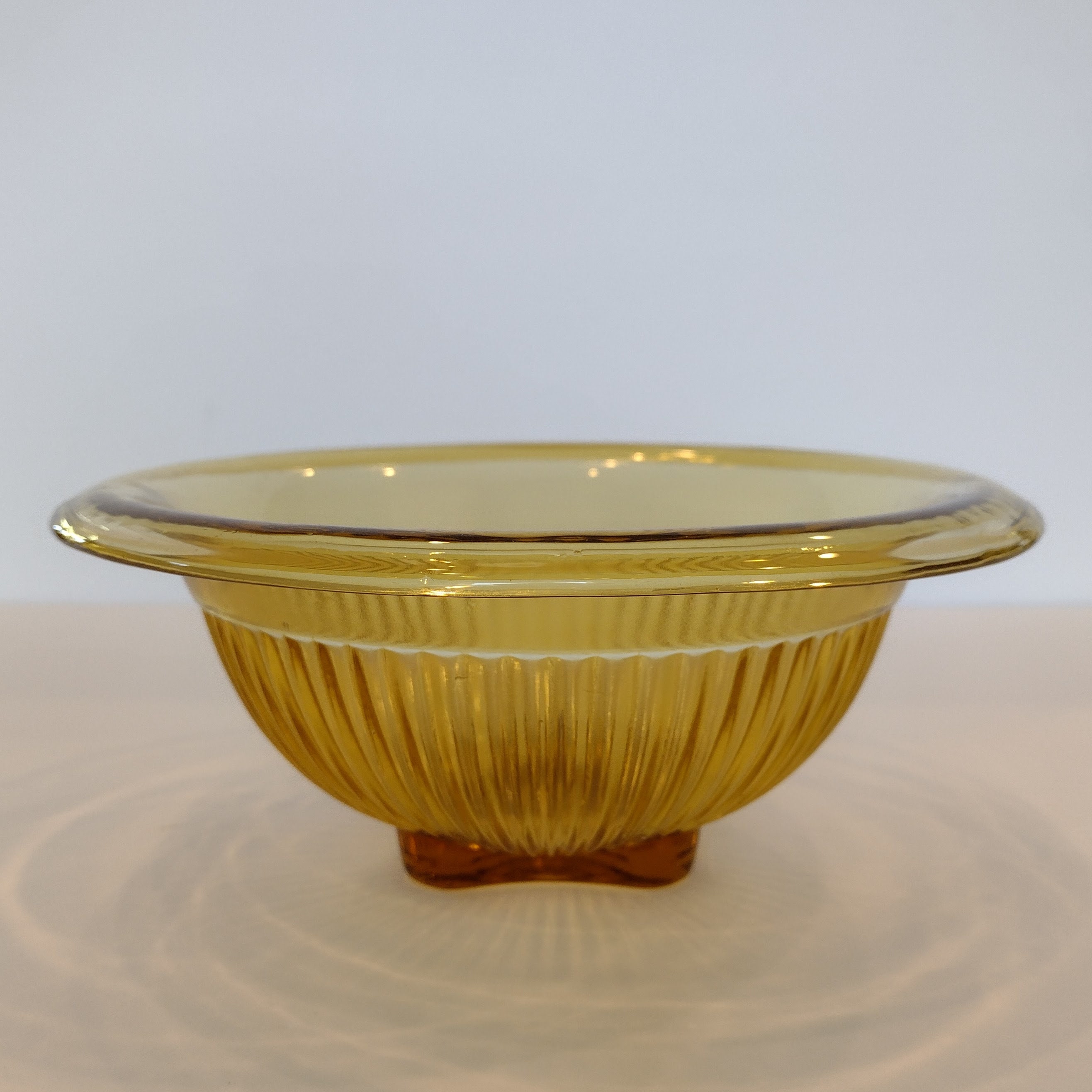 Antique Yellow Glass Bowls