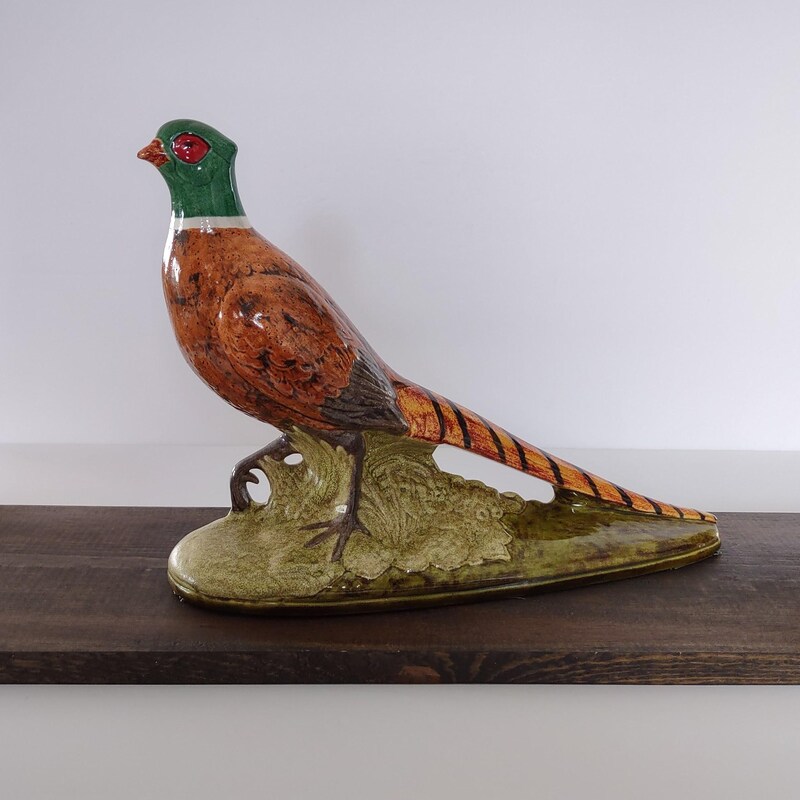 Ceramic Pheasant Figurine - Etsy