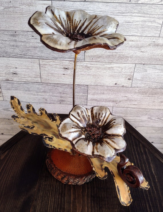 Vintage Winifred Cole Flower Sculpture Art/1970's | Etsy