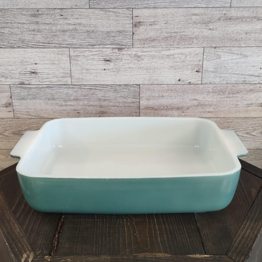 Vintage 1950s Pyrex Milk Glass Rectangle Baking and Serving Dish Heinz ...