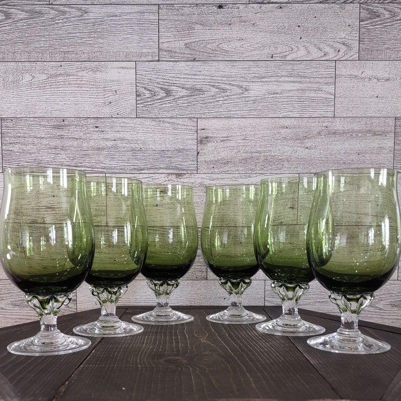 Green Glassware - Etsy