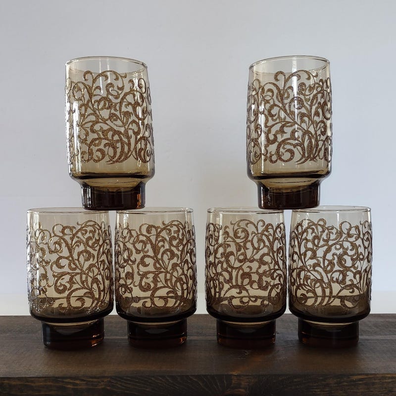 Vintage 1970 Glassware - Etsy