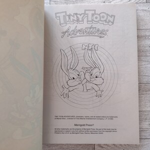 Vintage 1990s Merrigold Press tiny Toons Coloring Activity Books Set of ...