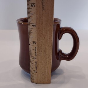 Vintage Rego Brown Glaze Sturdy Heavy Restaurant Coffee Mugs Set of 4 ...