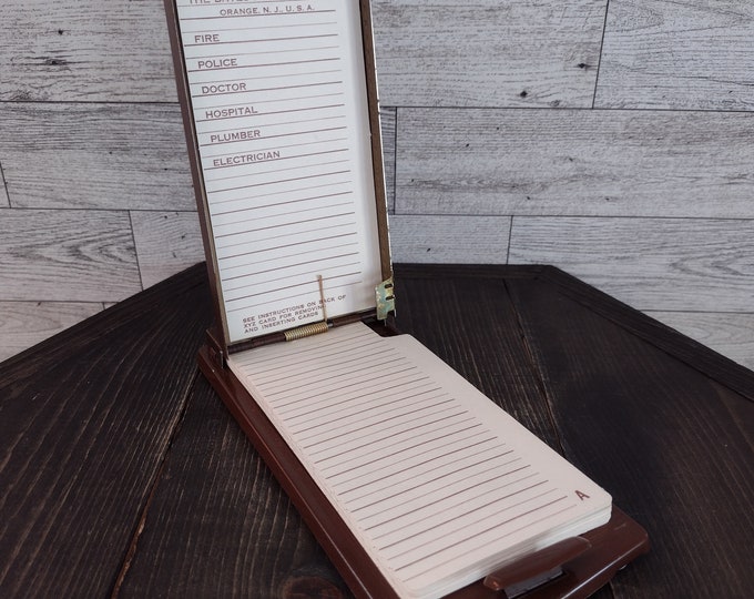 Vintage Bates List Finder Model A Metal Office Flip up Address Book ...