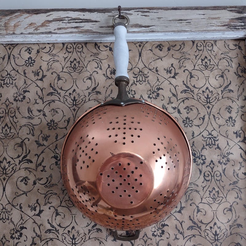 Copper Colander - Etsy