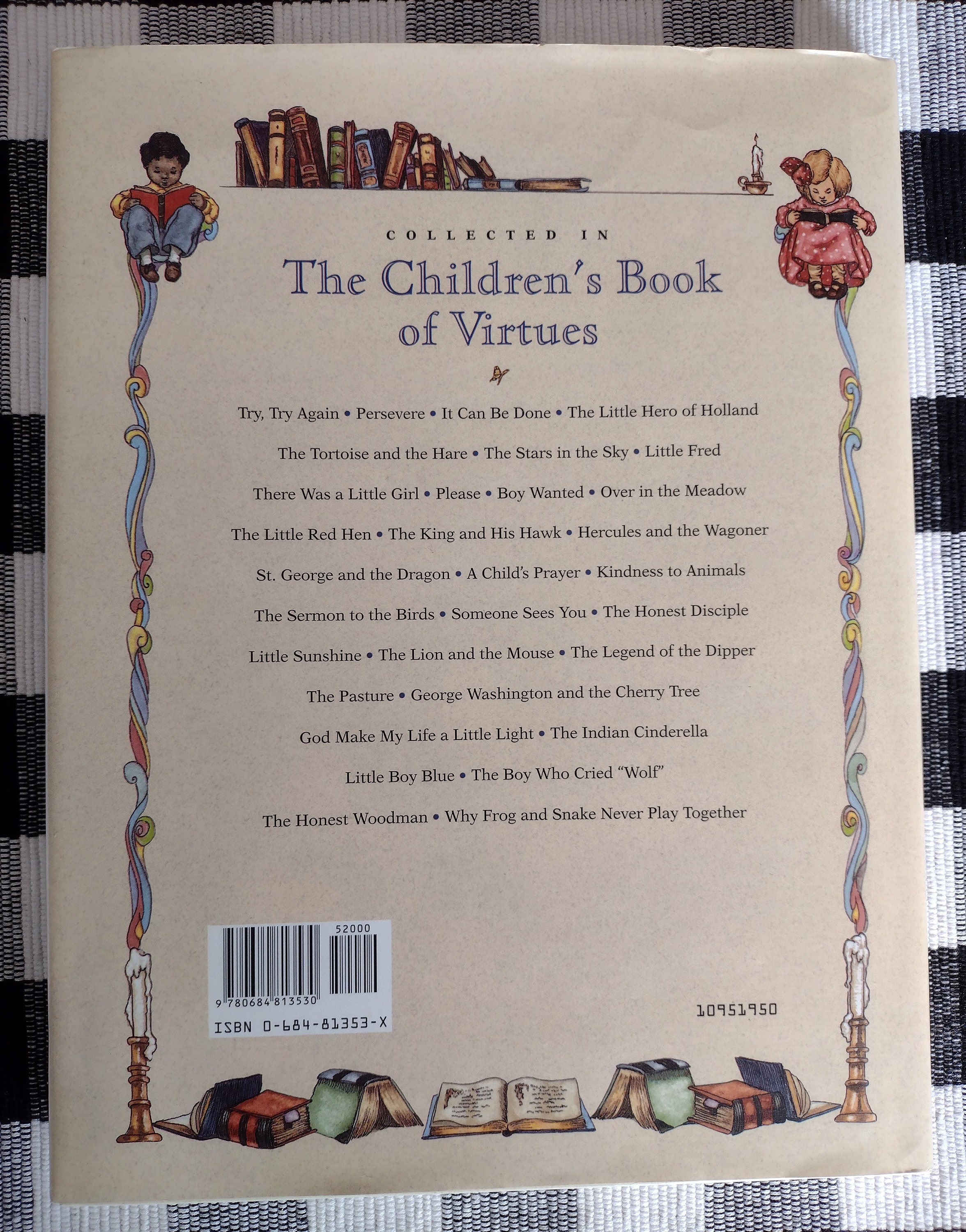 Vintage 1995 the Childrens Book of Virtues Hardback - Etsy