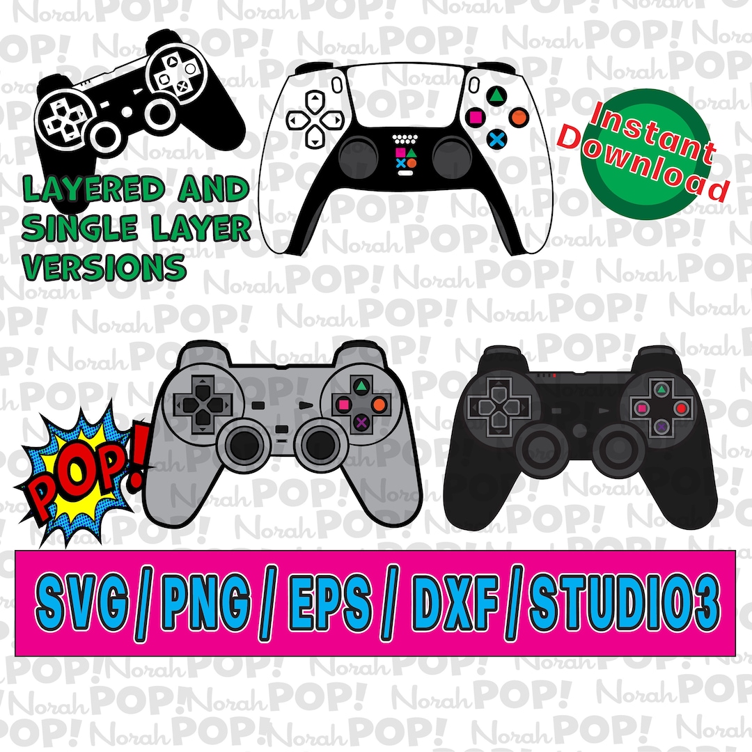 Game Controller SVG / Video Gaming Bundle / Controller Clip Art ...
