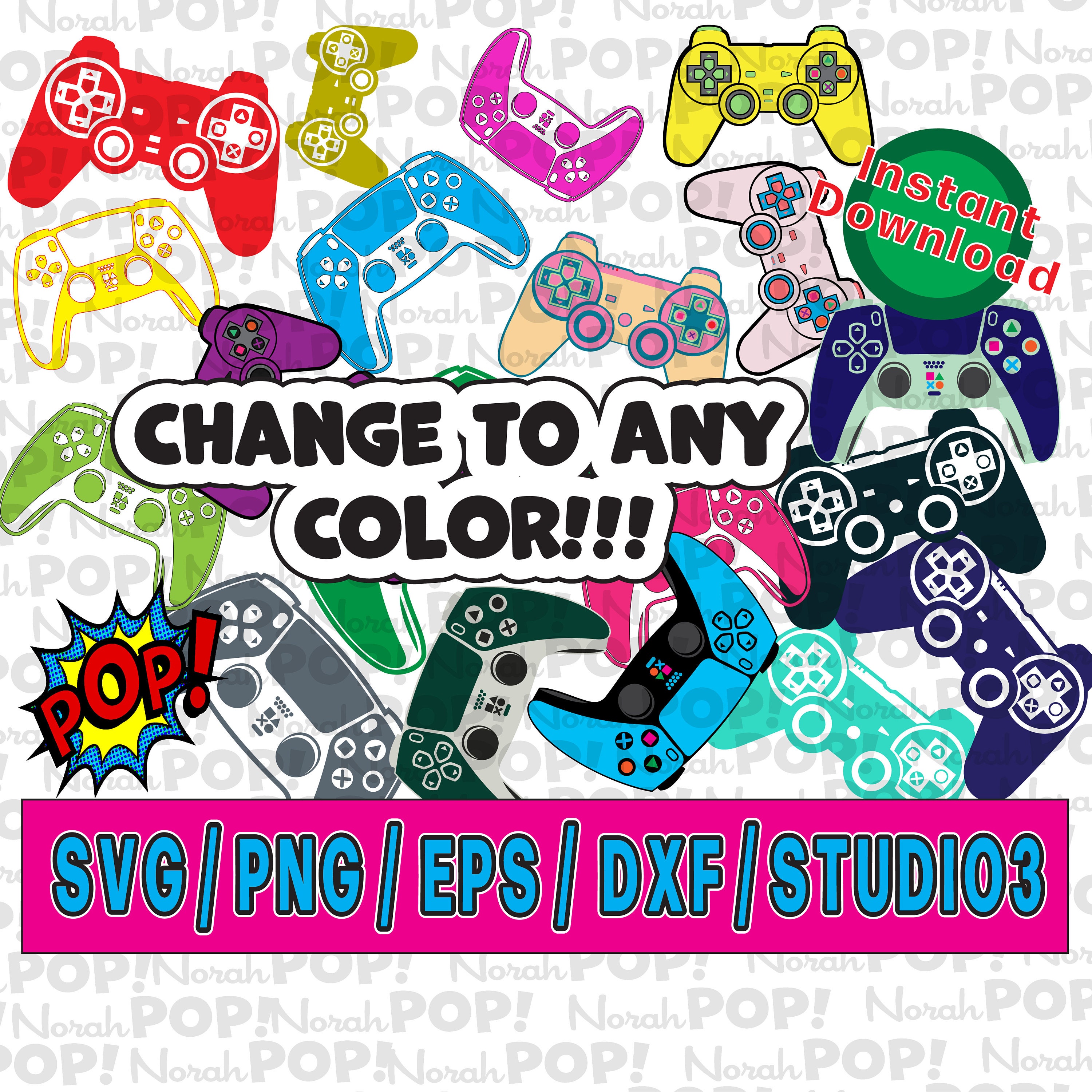 Game Controller SVG / Video Gaming Bundle / Controller Clip Art ...