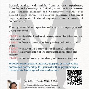 Couples and Currency: Guided Journal, Financial Intimacy, Build Wealth ...