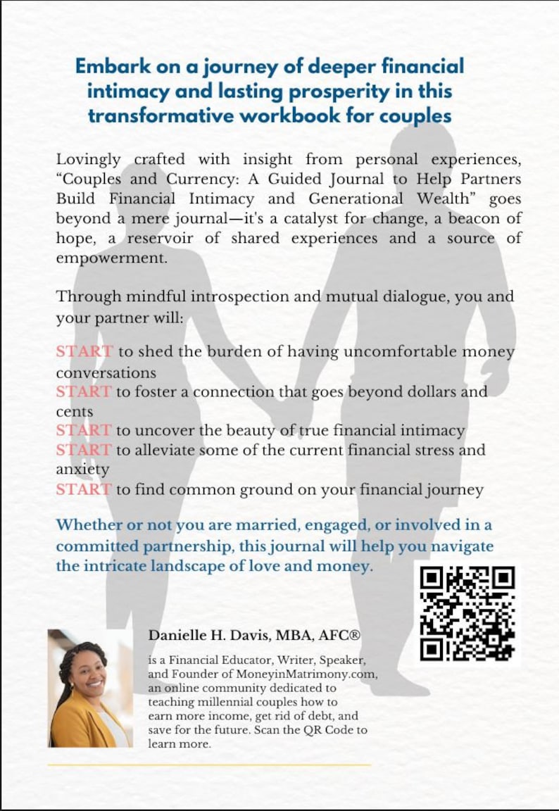 Couples and Currency: Guided Journal, Financial Intimacy, Build Wealth ...
