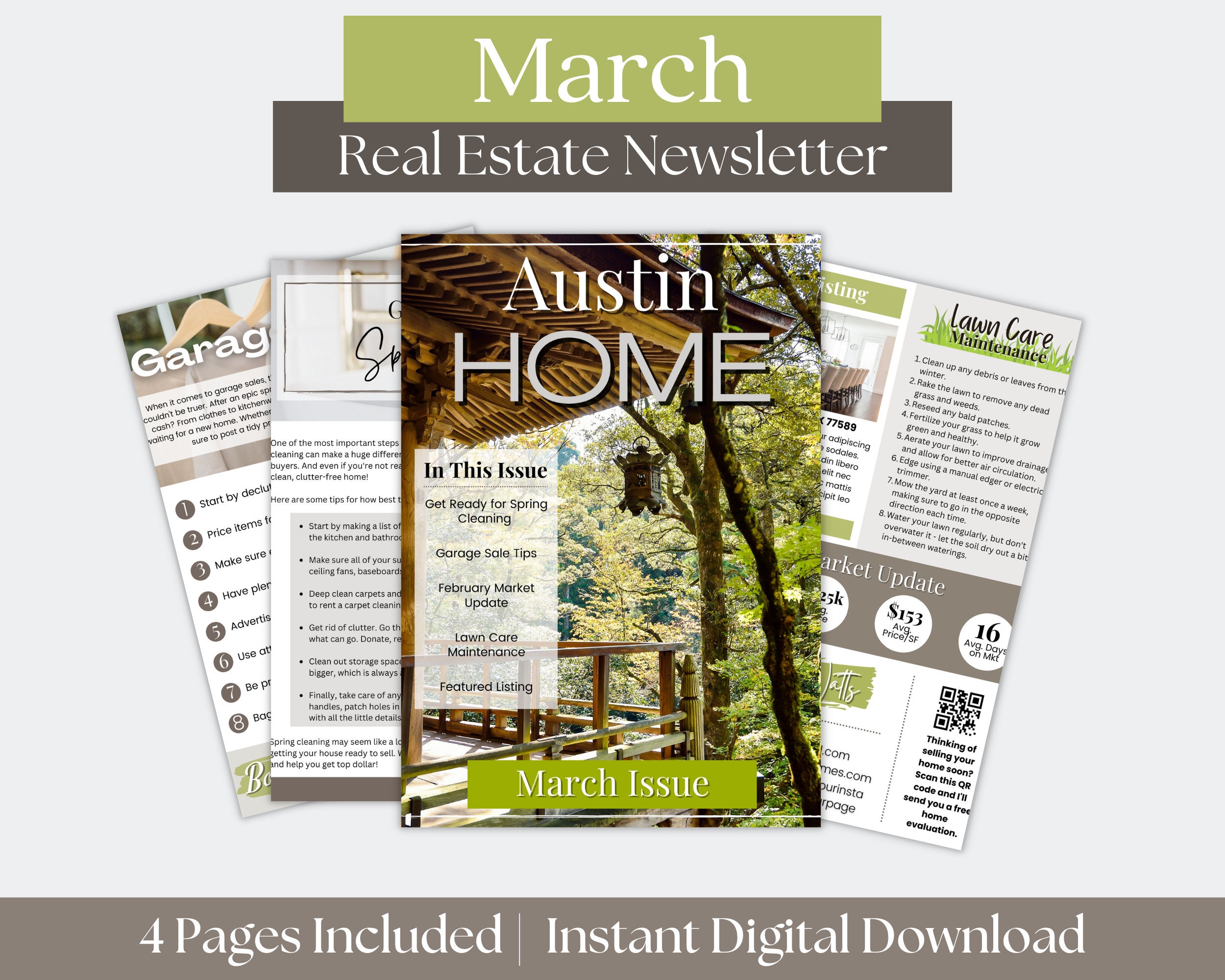 March Real Estate Newsletter, Real Estate Marketing, Realtor Newsletter ...