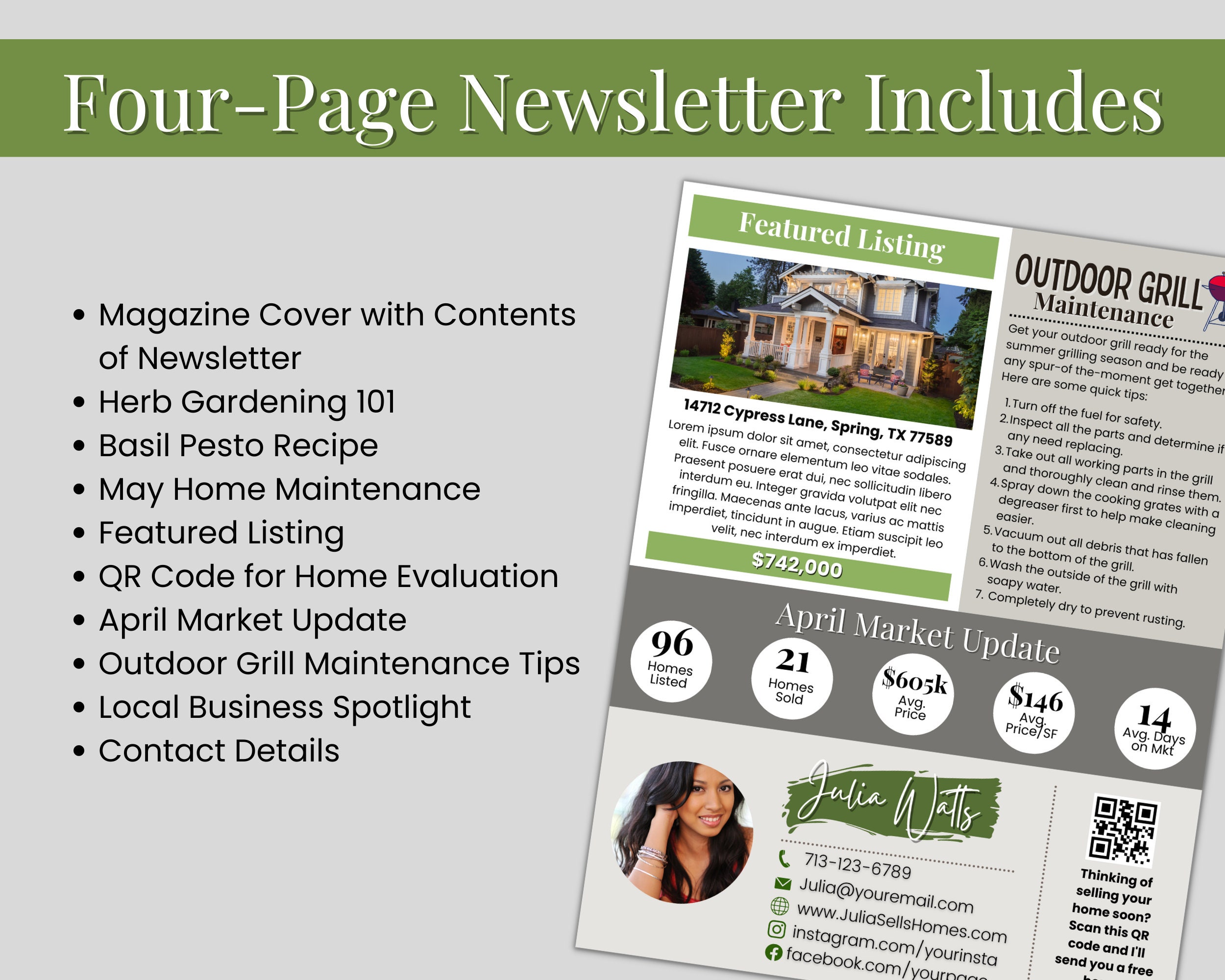 May Real Estate Newsletter, Email Newsletter Template for Real Estate ...
