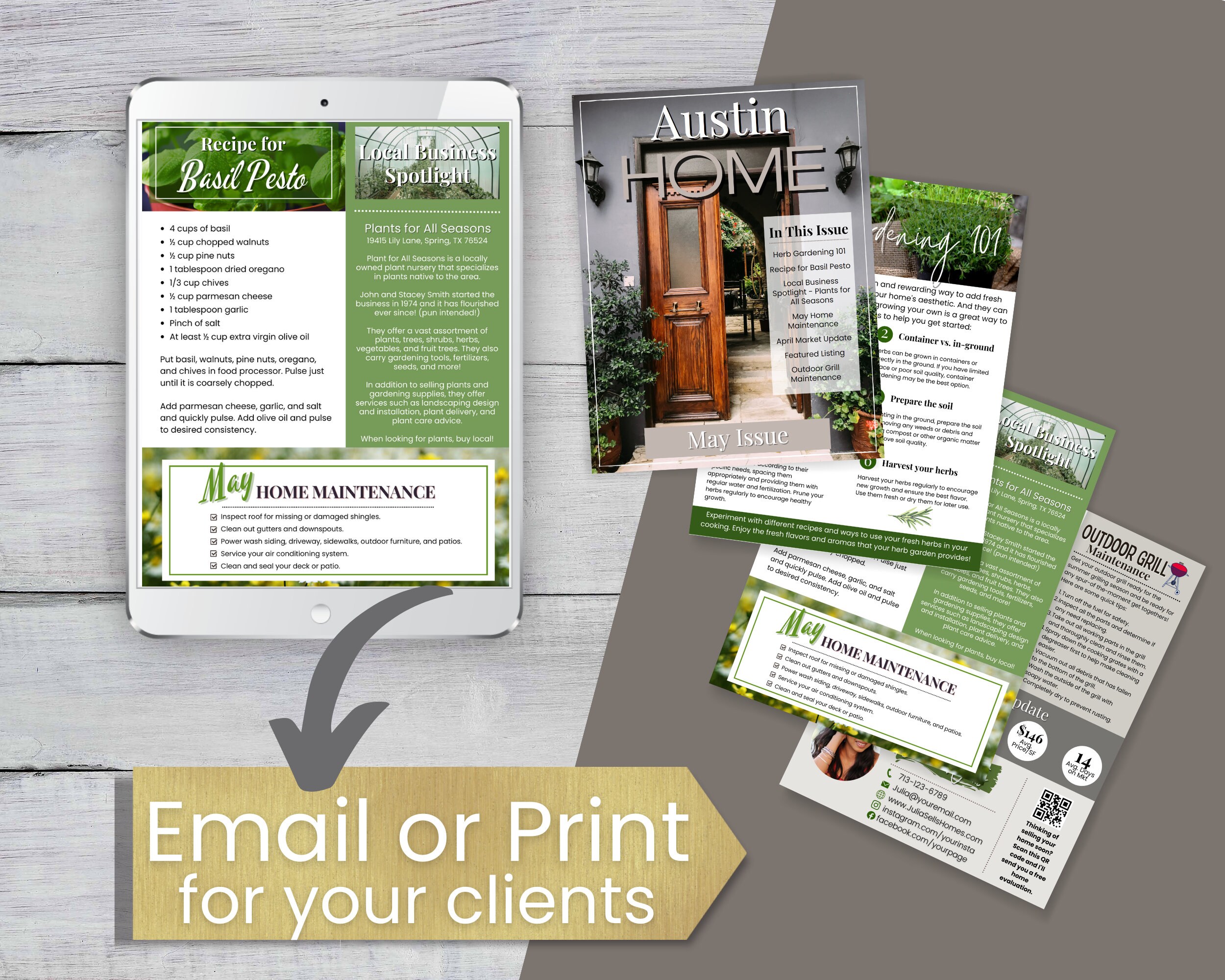 May Real Estate Newsletter, Email Newsletter Template for Real Estate ...