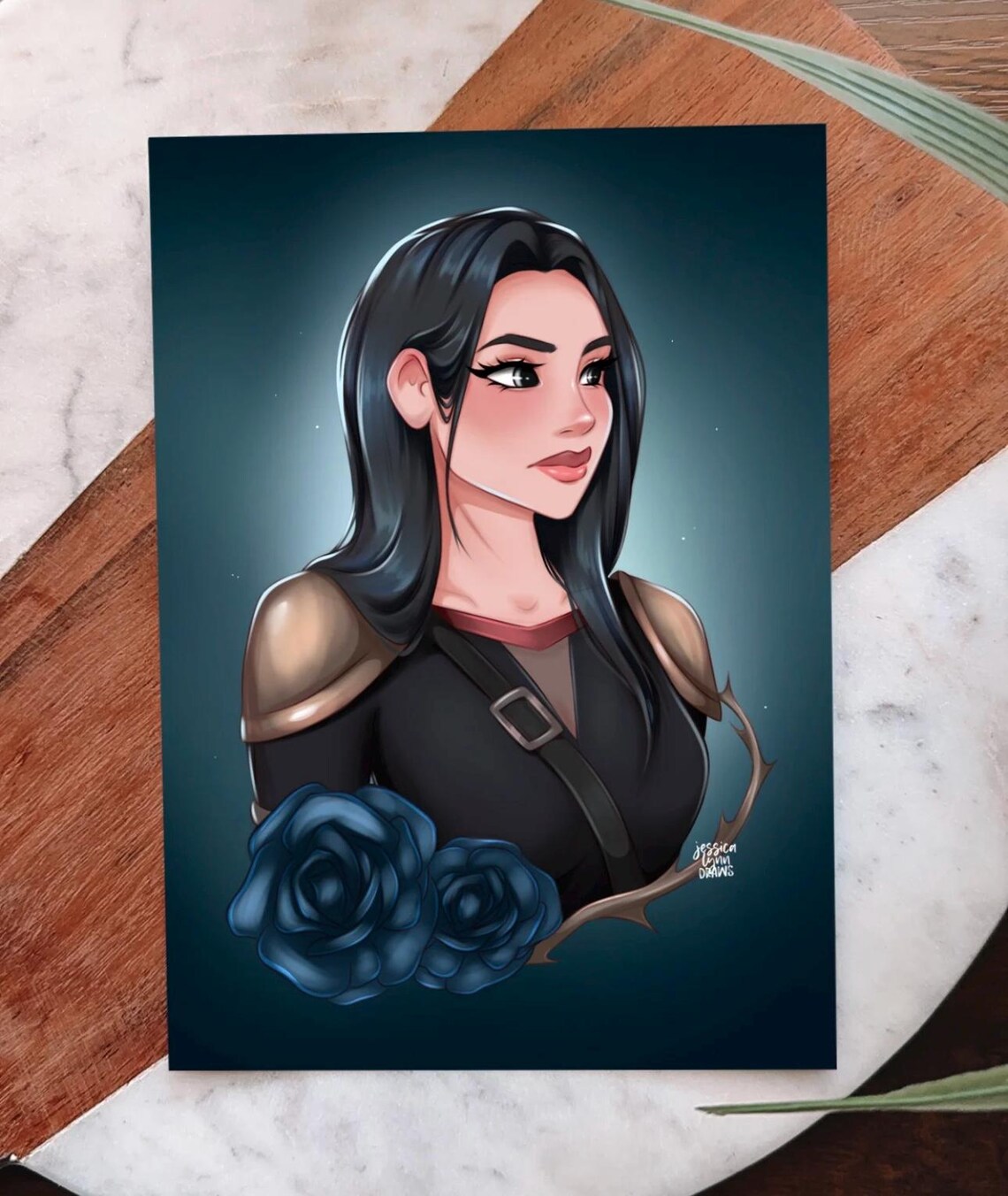 Oraya Art Print | 5x7 Inches Illustrated Portrait | the Serpent & the Wings of Night ...