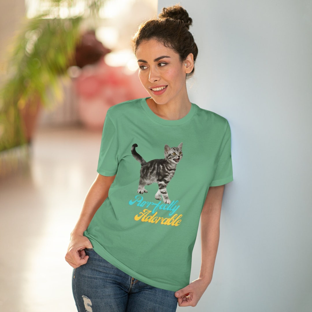 Cute Kitty Shirt, Purr-fectly Adorable Tee, Kitty Cuteness Tee, Cute ...
