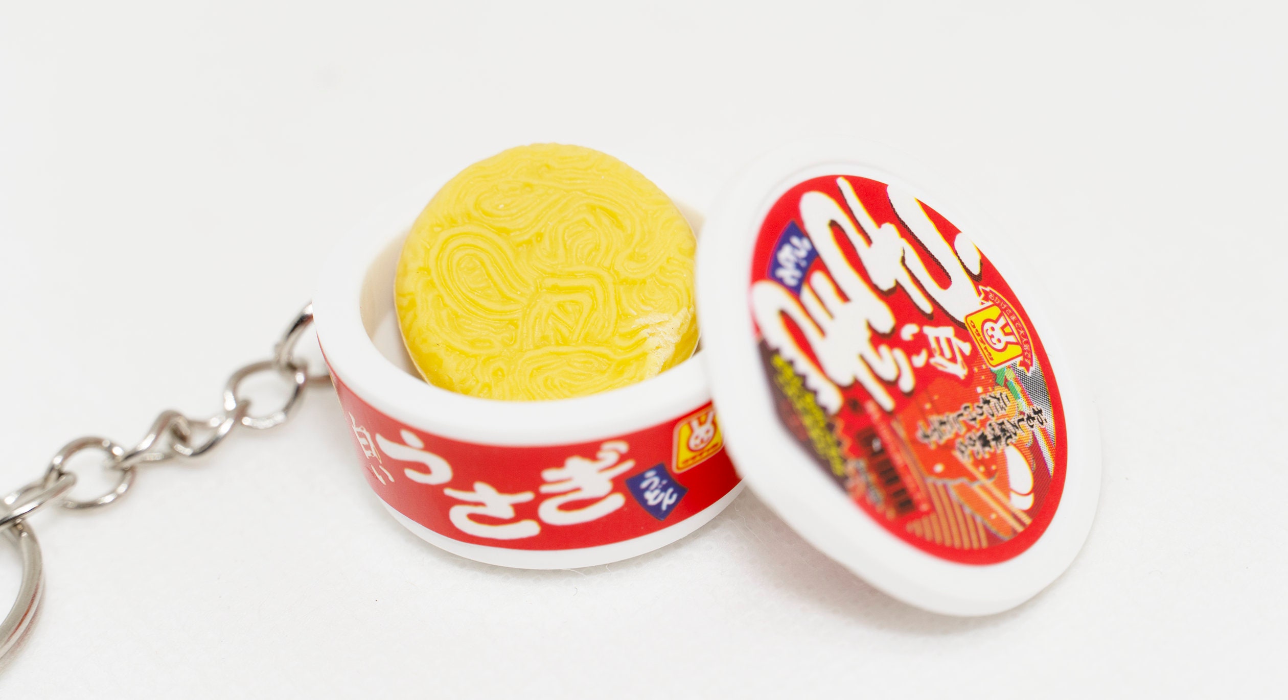 Japanese Miniature Cups Noodle Ramen Keychain, Realistic Japanese ...