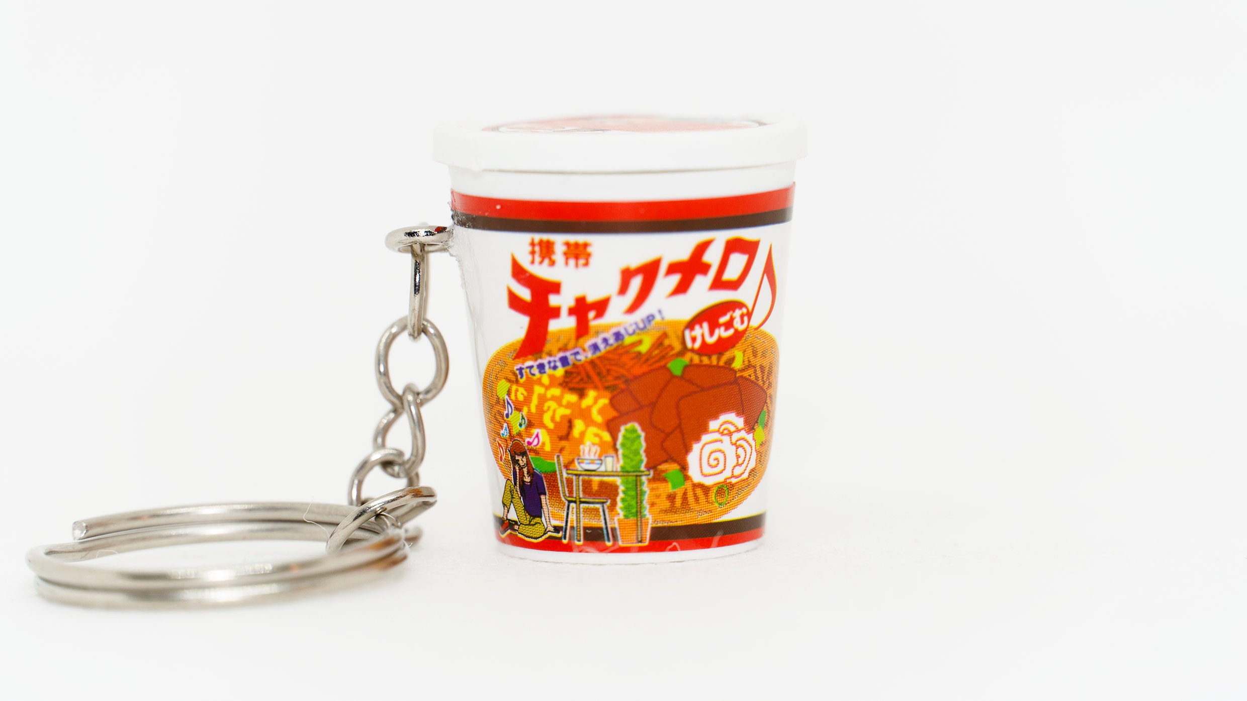 Japanese Miniature Cups Noodle Ramen Keychain, Realistic Japanese ...