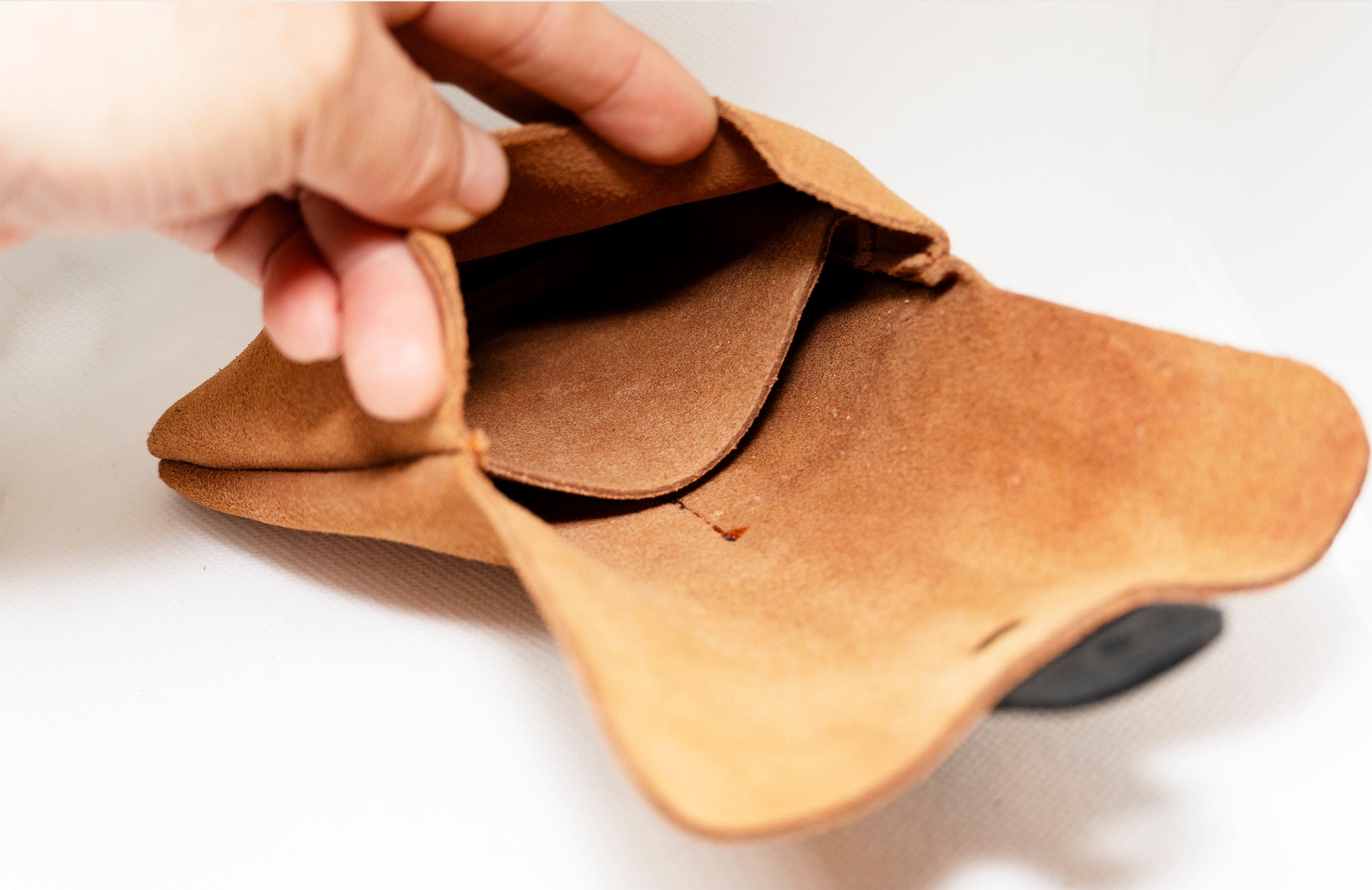 Handcrafted Boho-chic Genuine Leather Ethnic Mala Pouch With Flap Strap ...