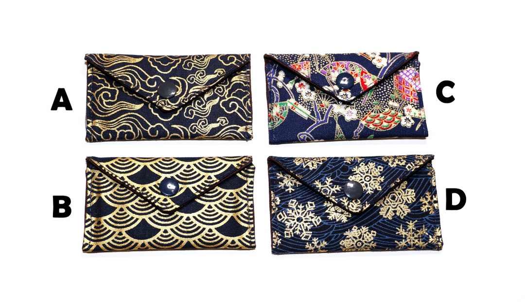 Japanese Style Card Holder Wallet for Gift Card, Credit Card, Earbuds ...