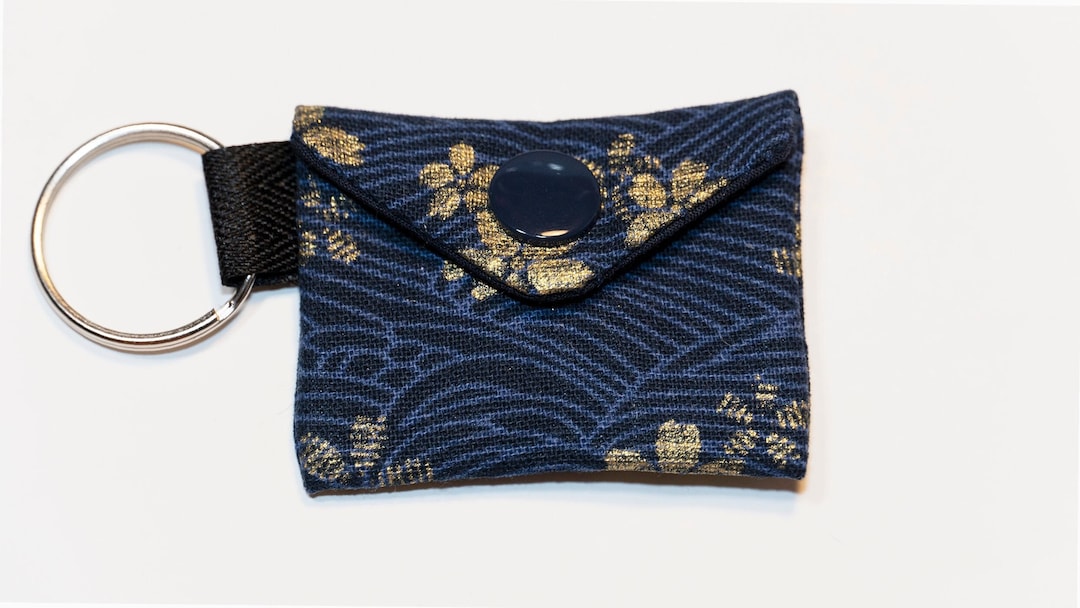 Handmade Japanese Mini Key Ring Pouch, SD Card Holder, Jewelries, Coins ...