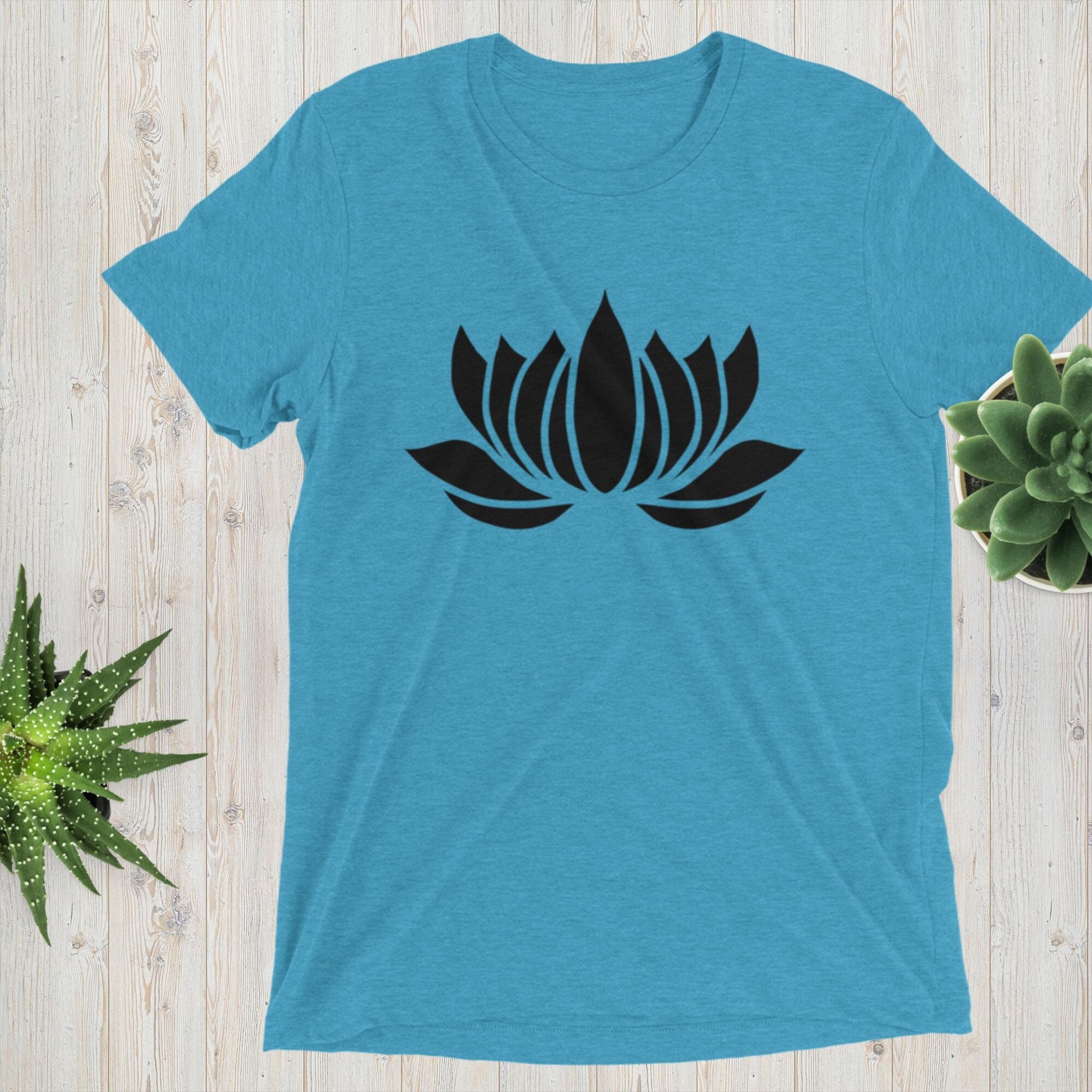 Lotus Flower Shirt, Lotus T-shirt, Lotus Pattern Tee, Minimalist Tee ...