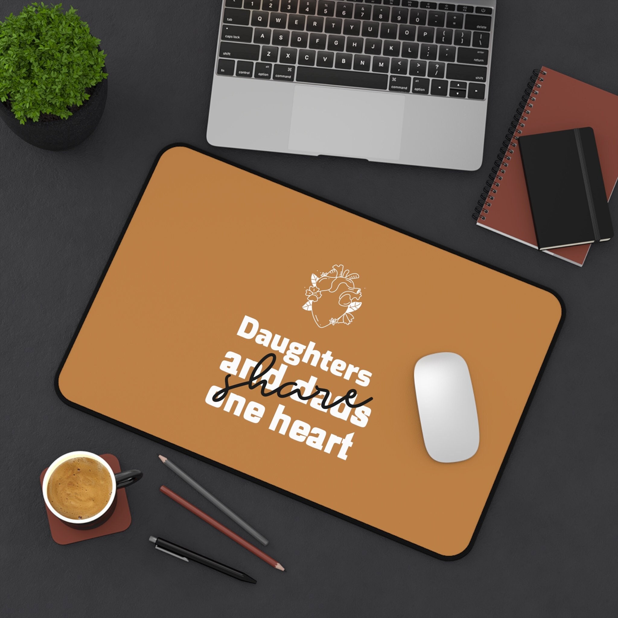 Dad Desk Mat/dad and Daughter Desk Mat/father's - Etsy
