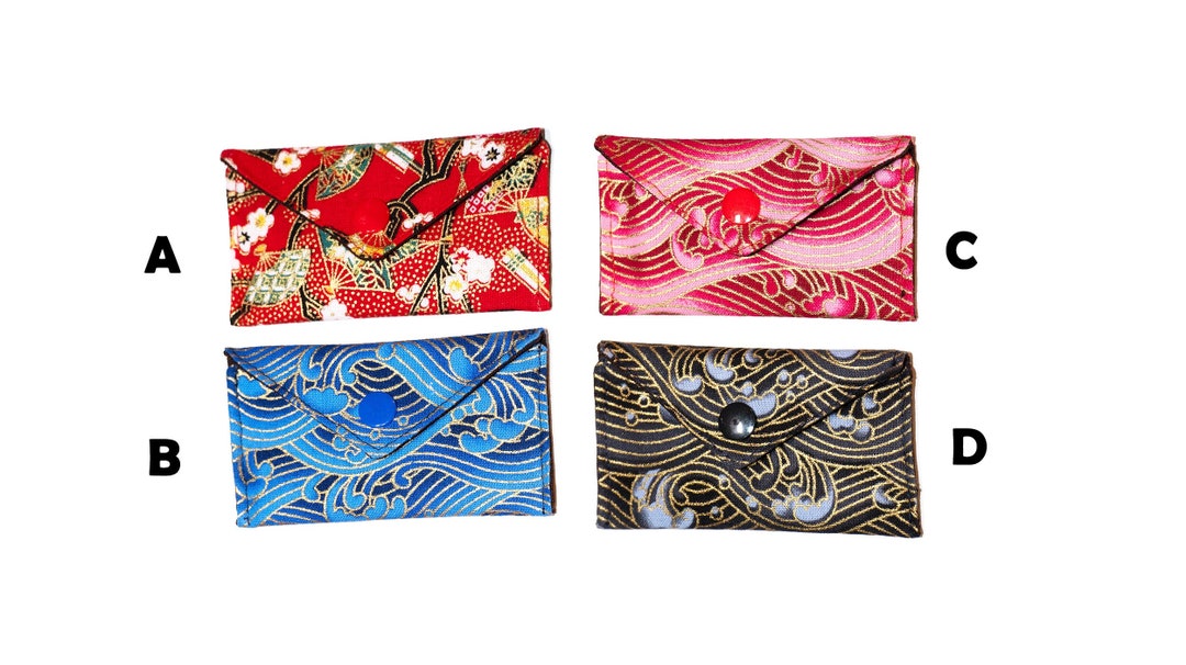 Japanese Style Card Holder Wallet for Gift Card, Credit Card, Earbuds ...