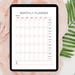 Printable Digital Monthly Planner for Etsy Seller, Track Sale, Expenses ...