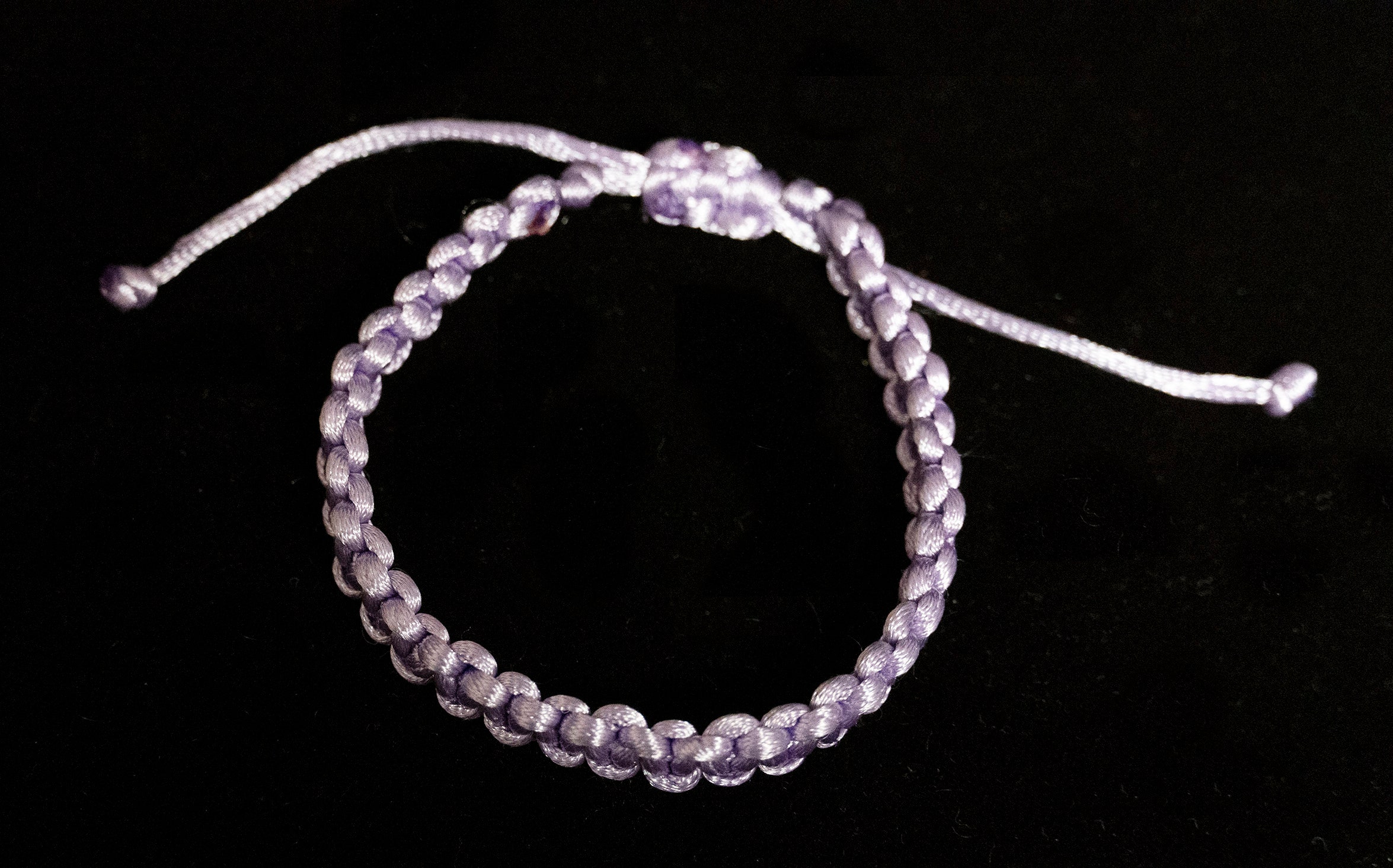 Purple Lucky Bracelet, Braid Bracelet, Purple String Bracelet, Buddhist ...