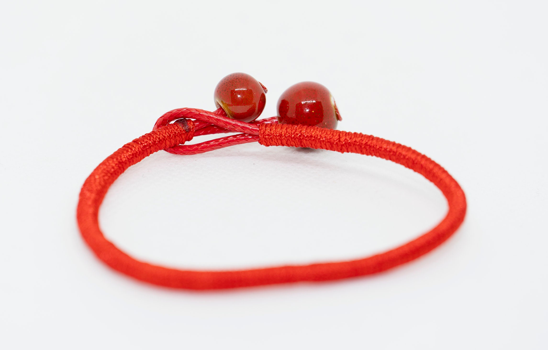 Hatha Red Auspicious Lucky Knot Braid Bracelet, Braid Bracelet ...