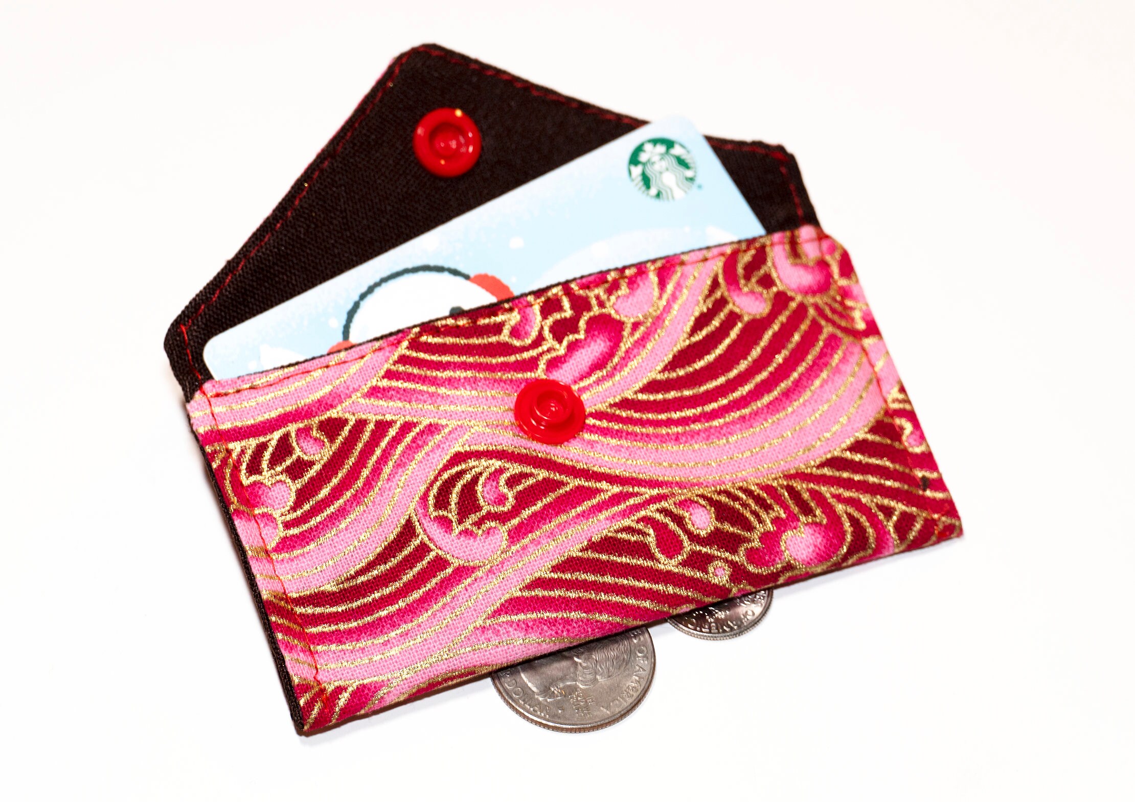 Japanese Style Card Holder Wallet for Gift Card, Credit Card, Earbuds ...