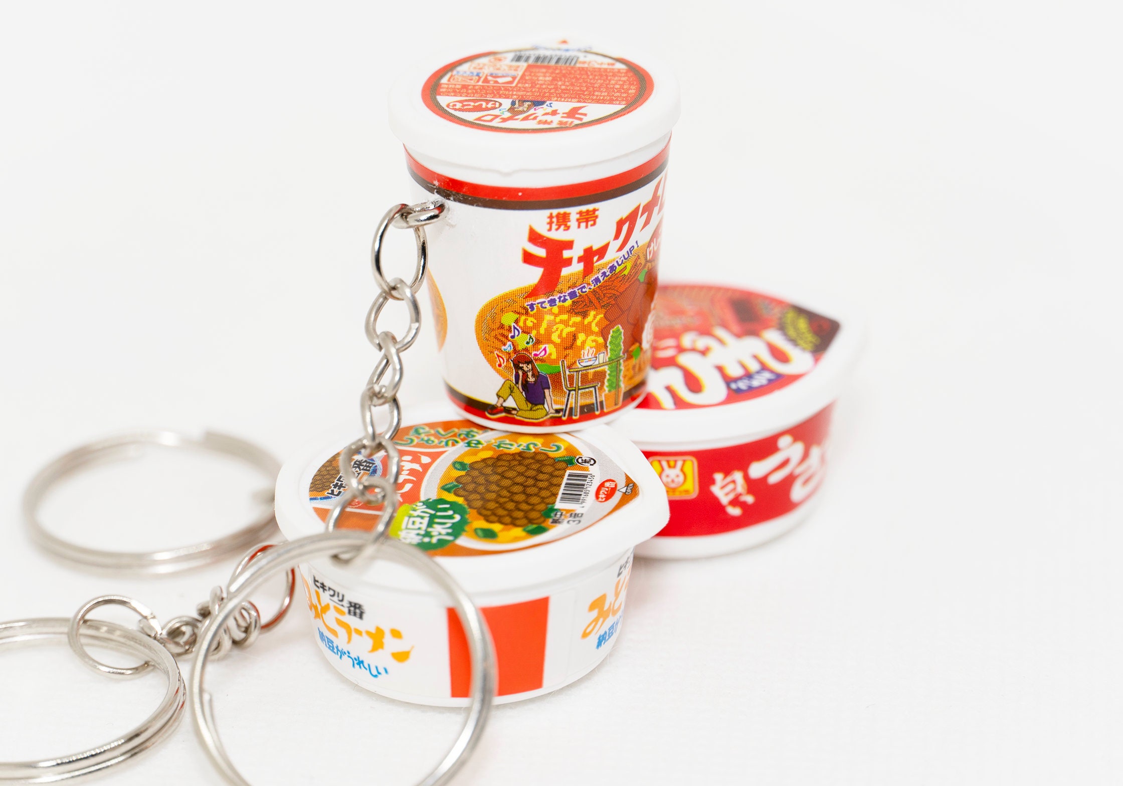 Japanese Miniature Cups Noodle Ramen Keychain, Realistic Japanese ...