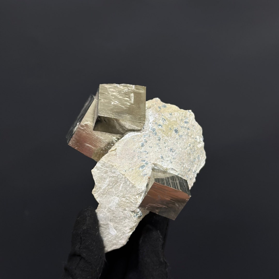 Intergrown on Matrix Pyrite Cubes Specimen From Mina Ampliación A ...