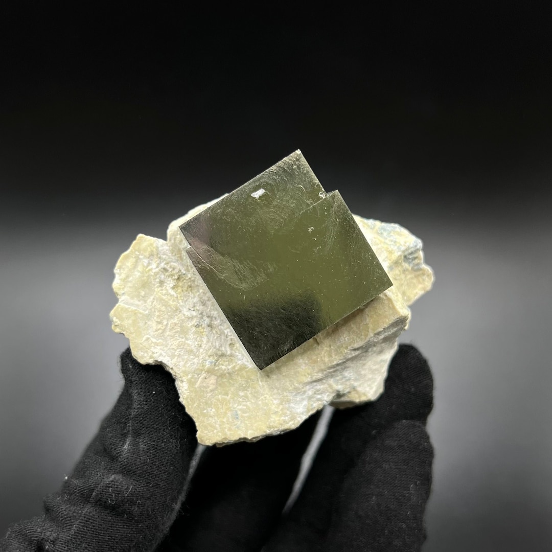 Rectangular Pyrite Crystal on Matrix From Mina Ampliación A Victoria ...