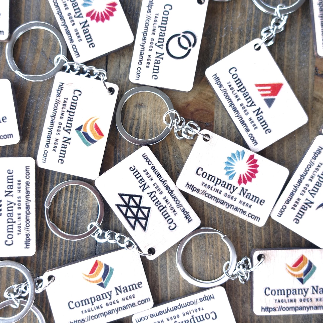 Custom Logo Keychains, Company Customer Gifts, Bulk Personalized Key ...