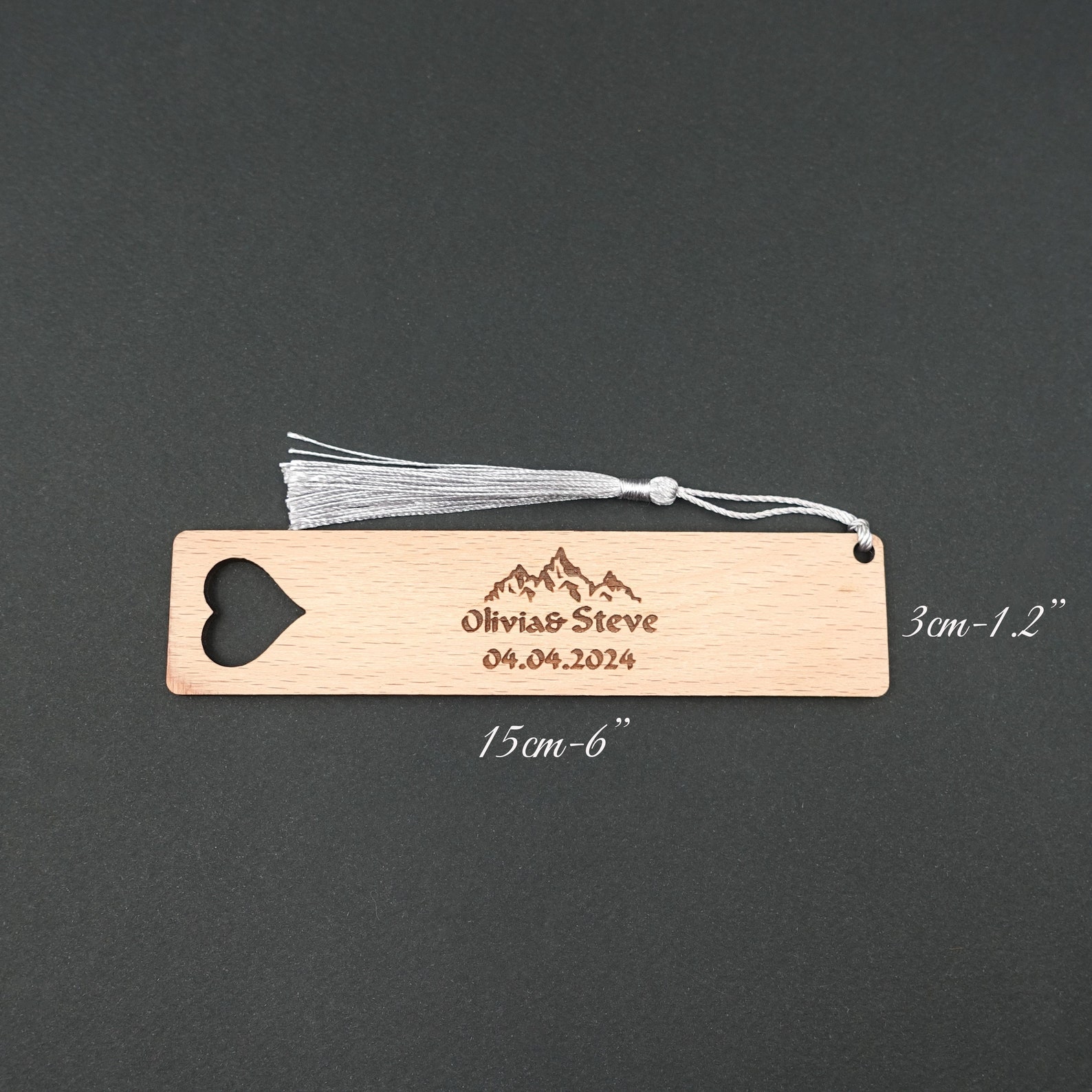 Personalized Wooden Bookmark Favors – Bulk Engraved Wedding & Party ...