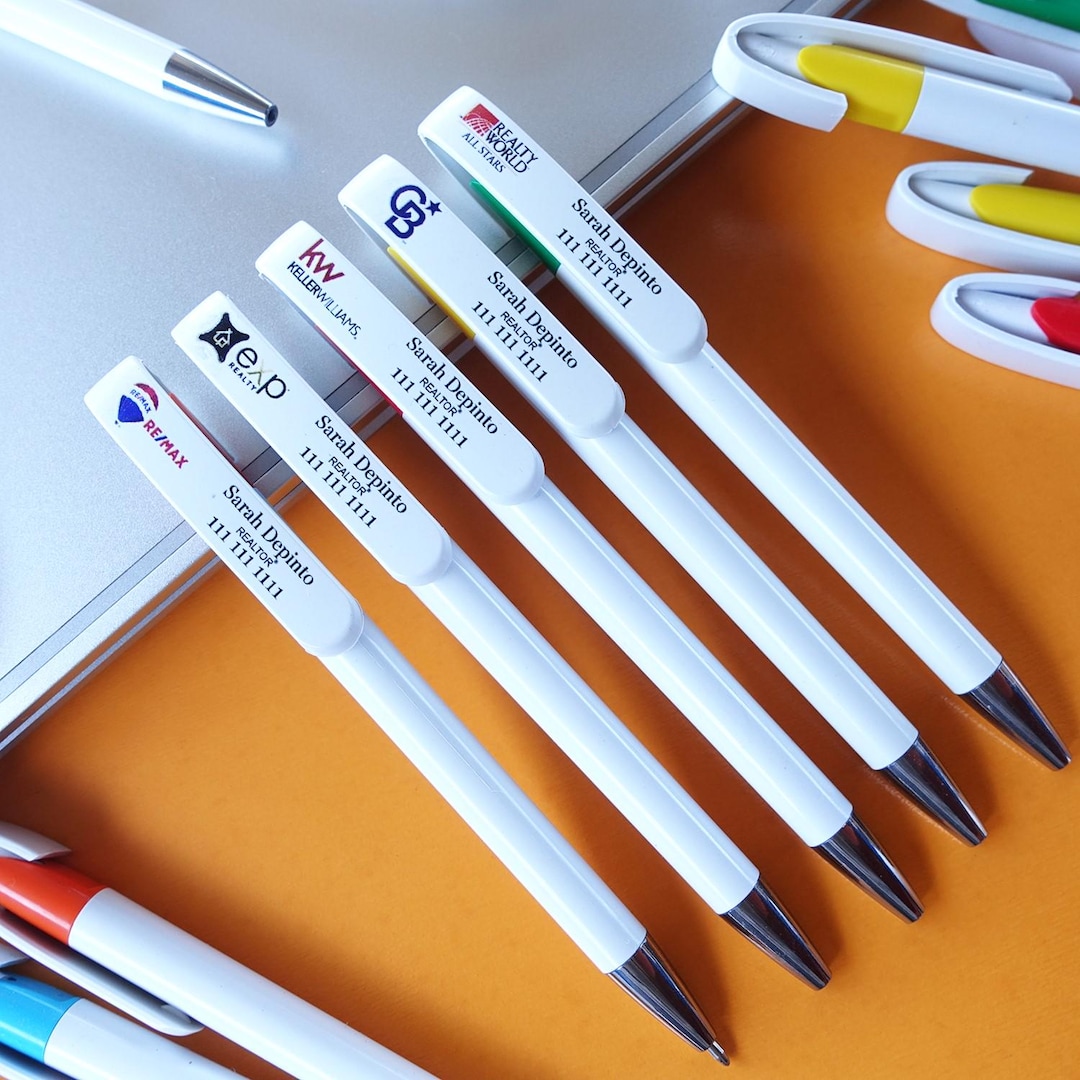 Custom Realtor Pens With Logo, Real Estate Marketing Promotions - Etsy