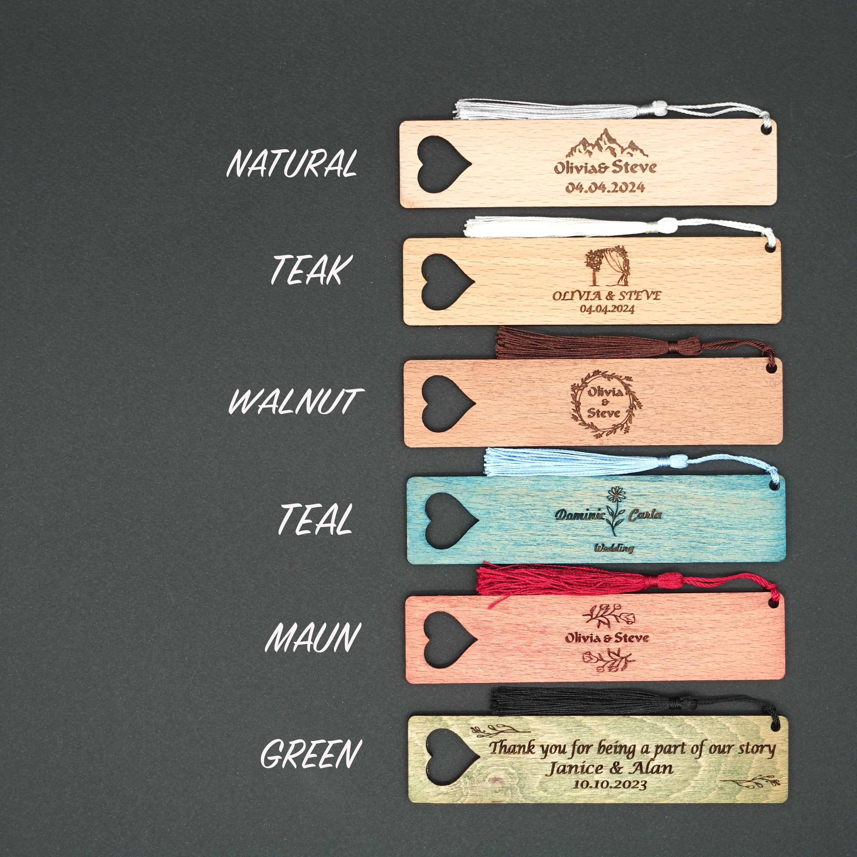 Personalized Wood Bookmark: Custom Teacher Student Gift - Etsy