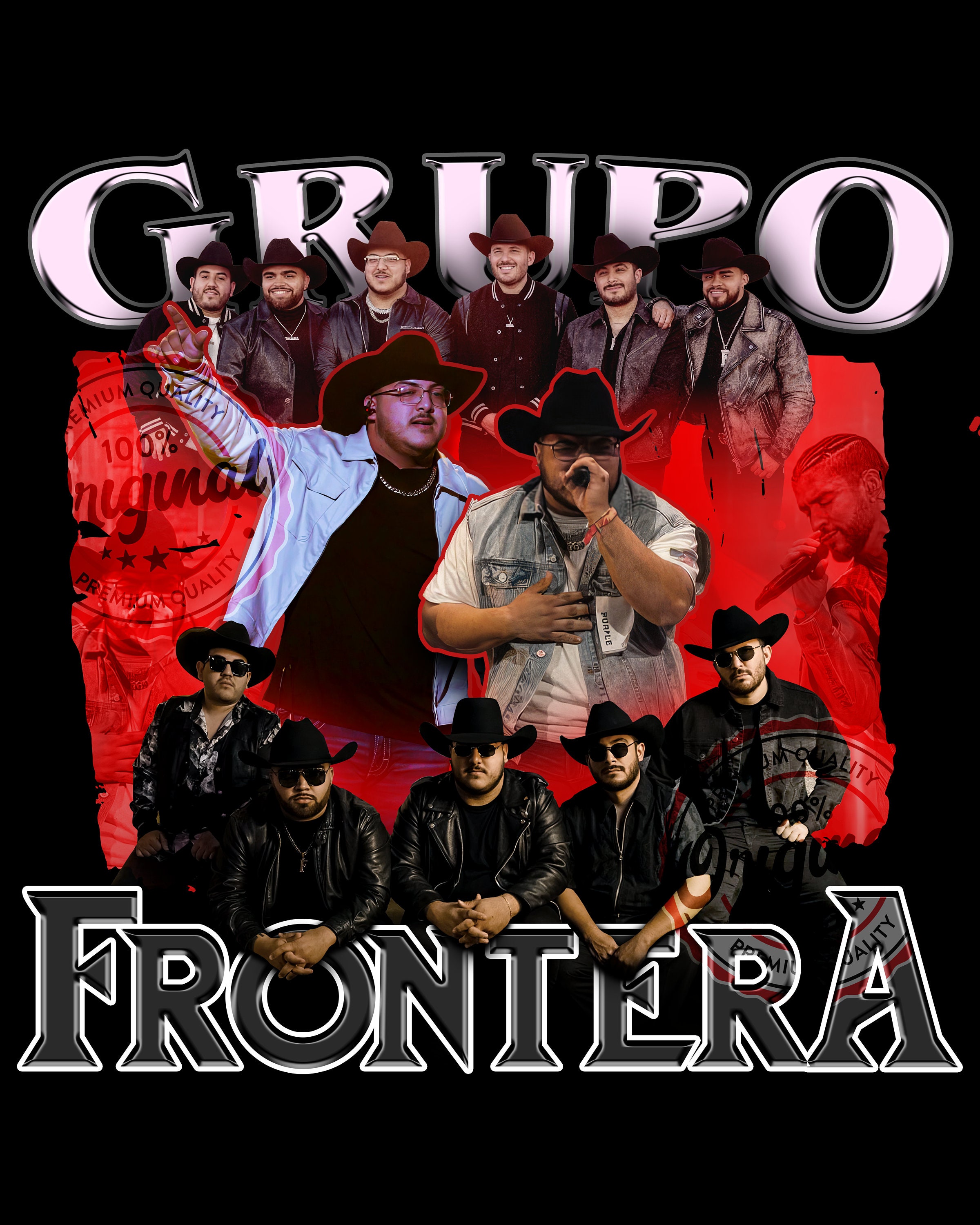 Grupo Frontera Png, Ready to Print, Printable Design, Artist, Original ...