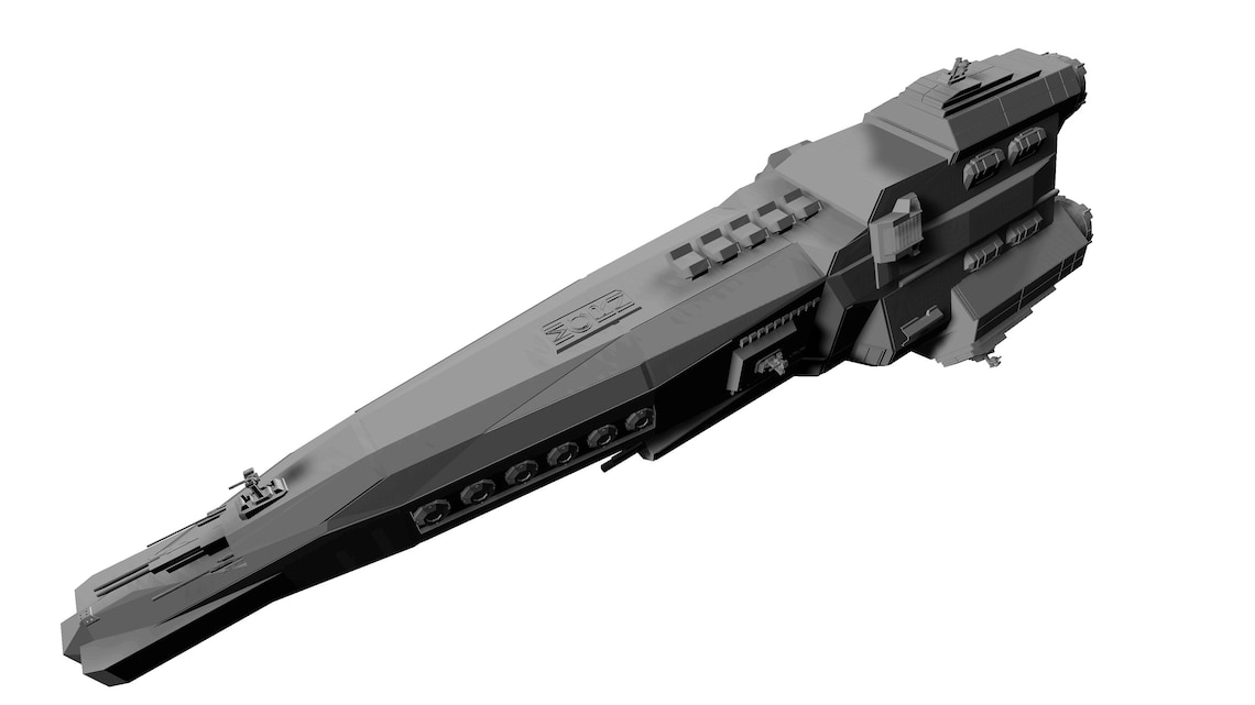 MCRN Raptor Class Fast Attack Cruiser STL File Expanse Ship Model ...