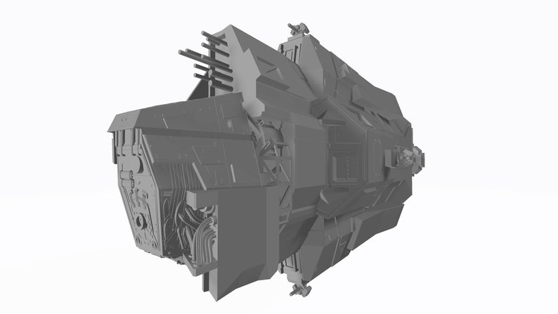 MCRN B-class Light Fleet Supply Ship STL Expanse Ship Model 3d File - Etsy