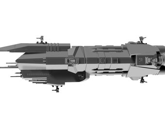 UNN Murphy Class Destroyer STL Expanse Ship Model - Etsy