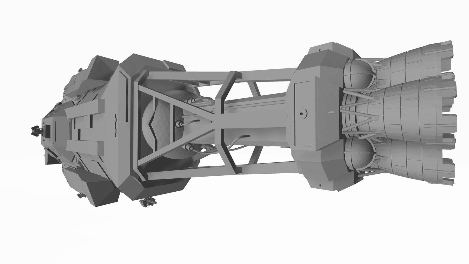 MCRN B-class Light Fleet Supply Ship STL Expanse Ship Model 3d File - Etsy