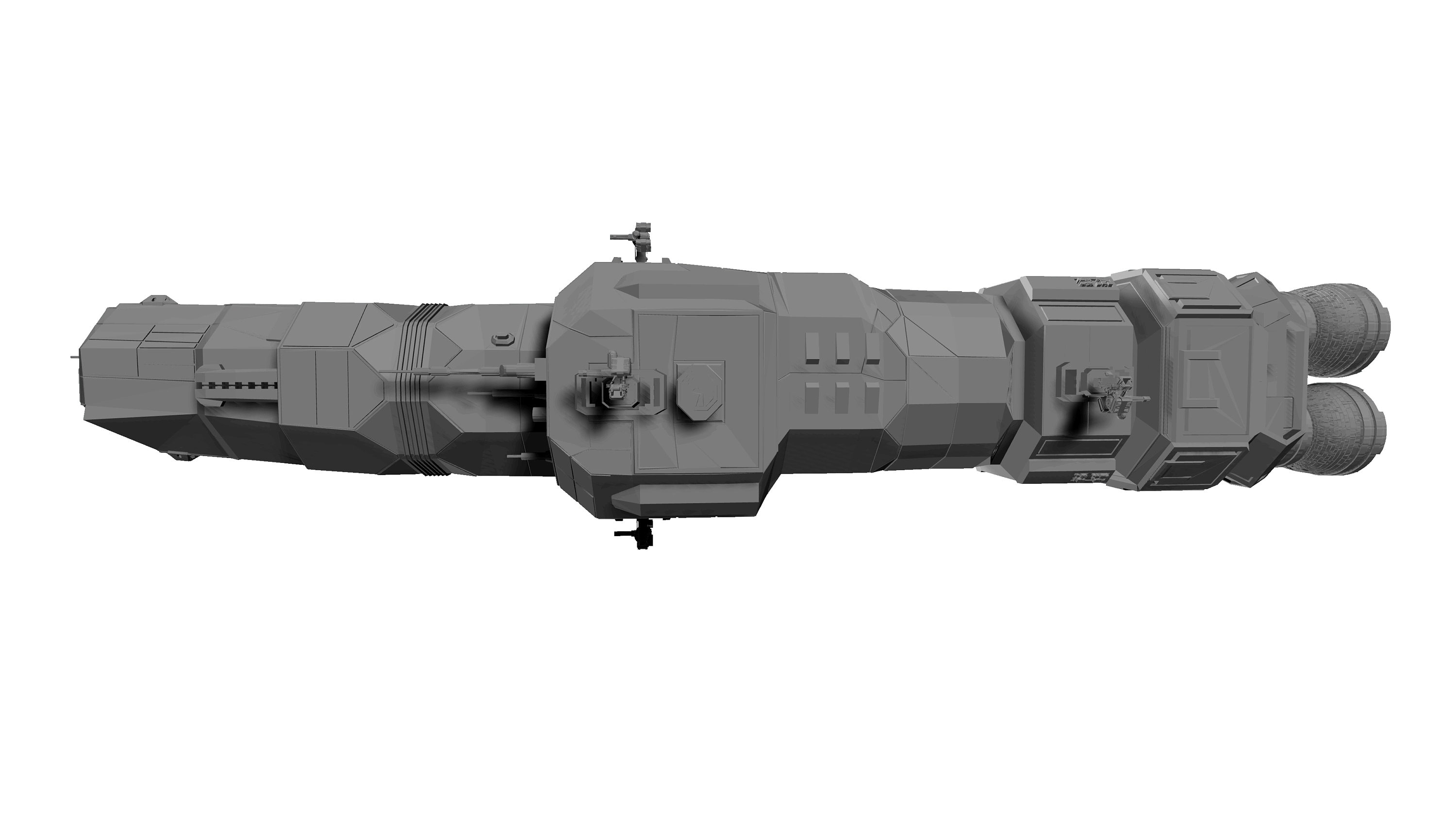 UNN Murphy Class Destroyer STL Expanse Ship Model - Etsy